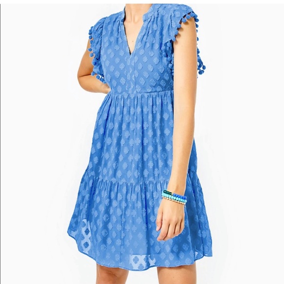 Lilly Pulitzer | Dresses | Lilly Pulitzer Arleah Dress Blue Thistle ...